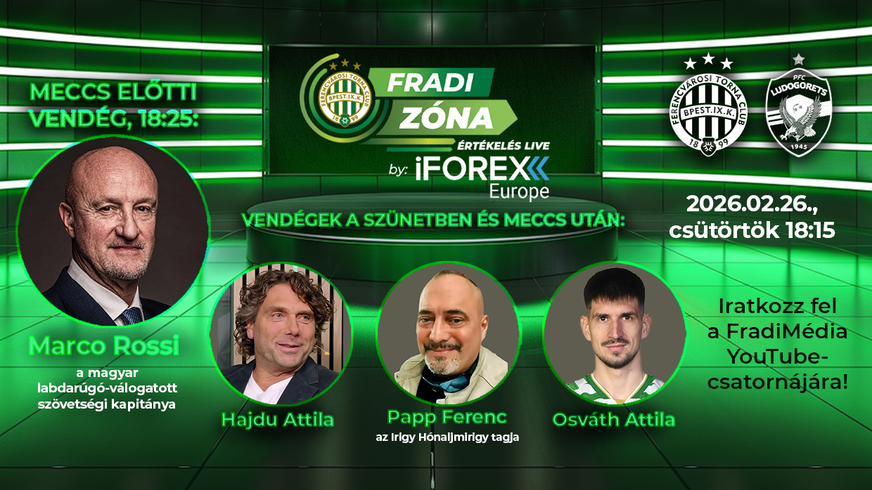FTC-Ludogorec: Marco Rossi a Fradi Zónában! - Fradi.hu