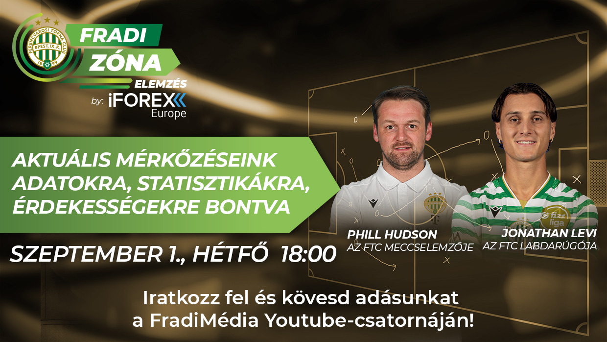 Levi is ott lesz a Fradi Zóna Elemzés legújabb részében - Fradi.hu
